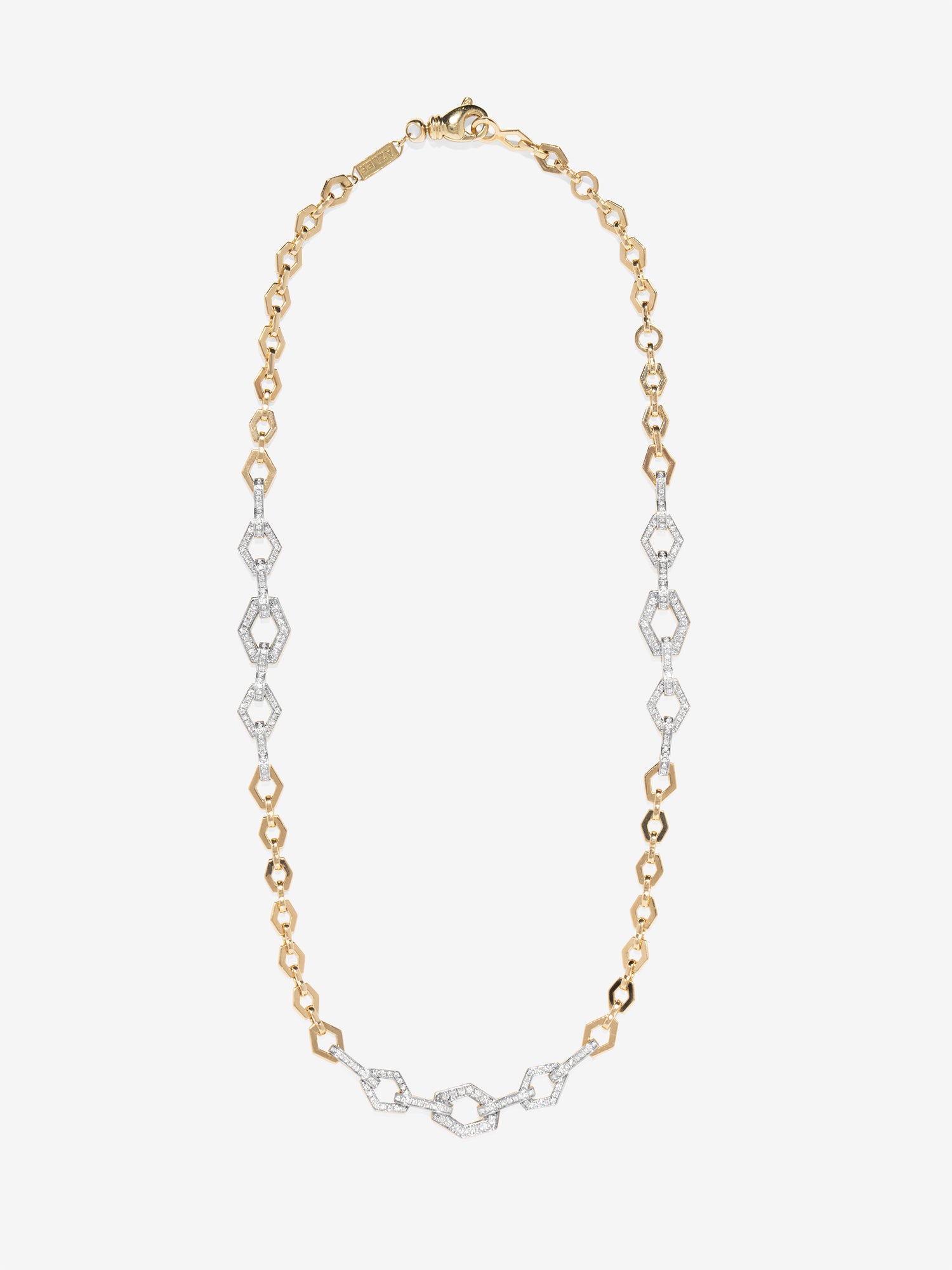 Cadence Lozenge Pave Chain Necklace – AZLEE Jewelry