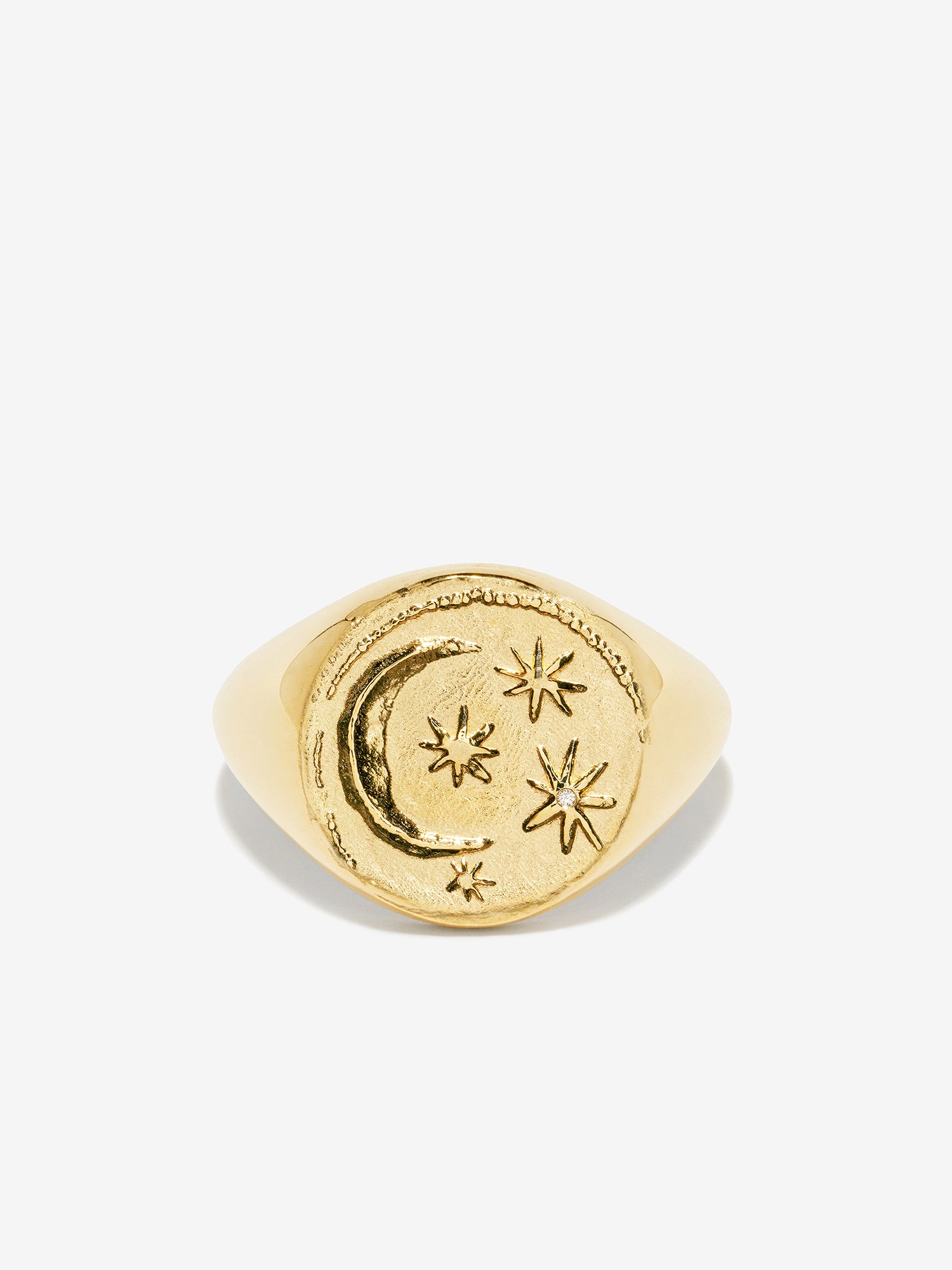 Cosmic Signet Coin Ring – AZLEE Jewelry