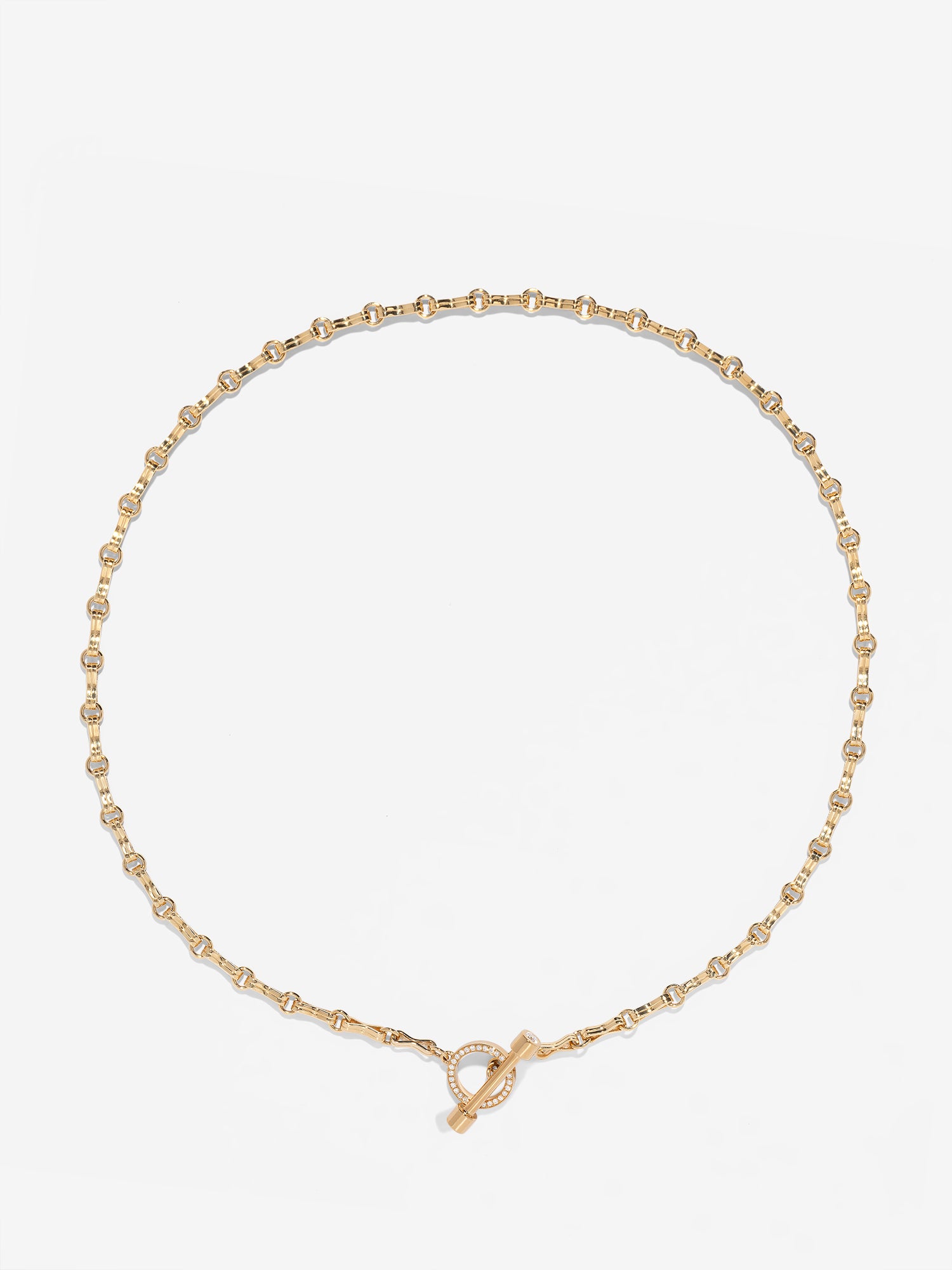 Small Motif Double Link Pave Toggle Chain – AZLEE Jewelry