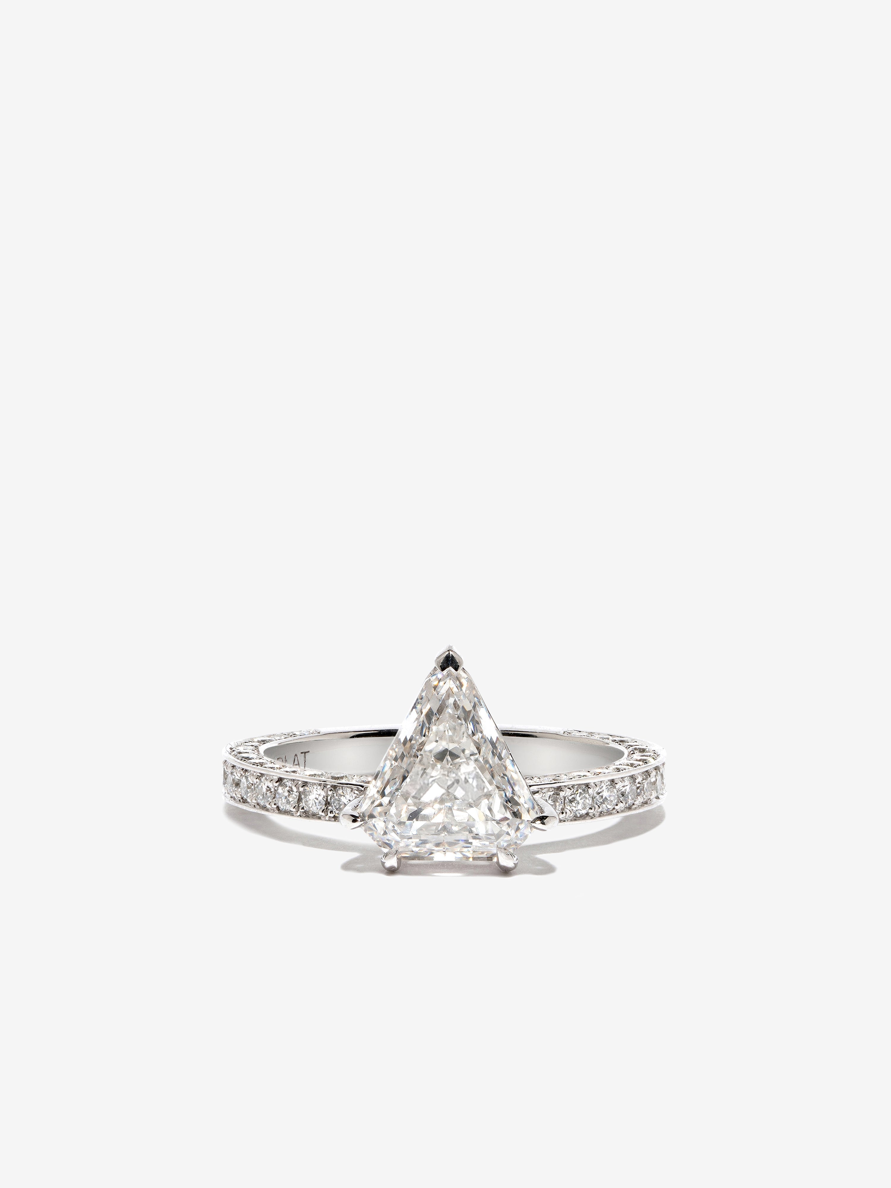 Shield Diamond in All Over Diamond Prong Setting – AZLEE Jewelry
