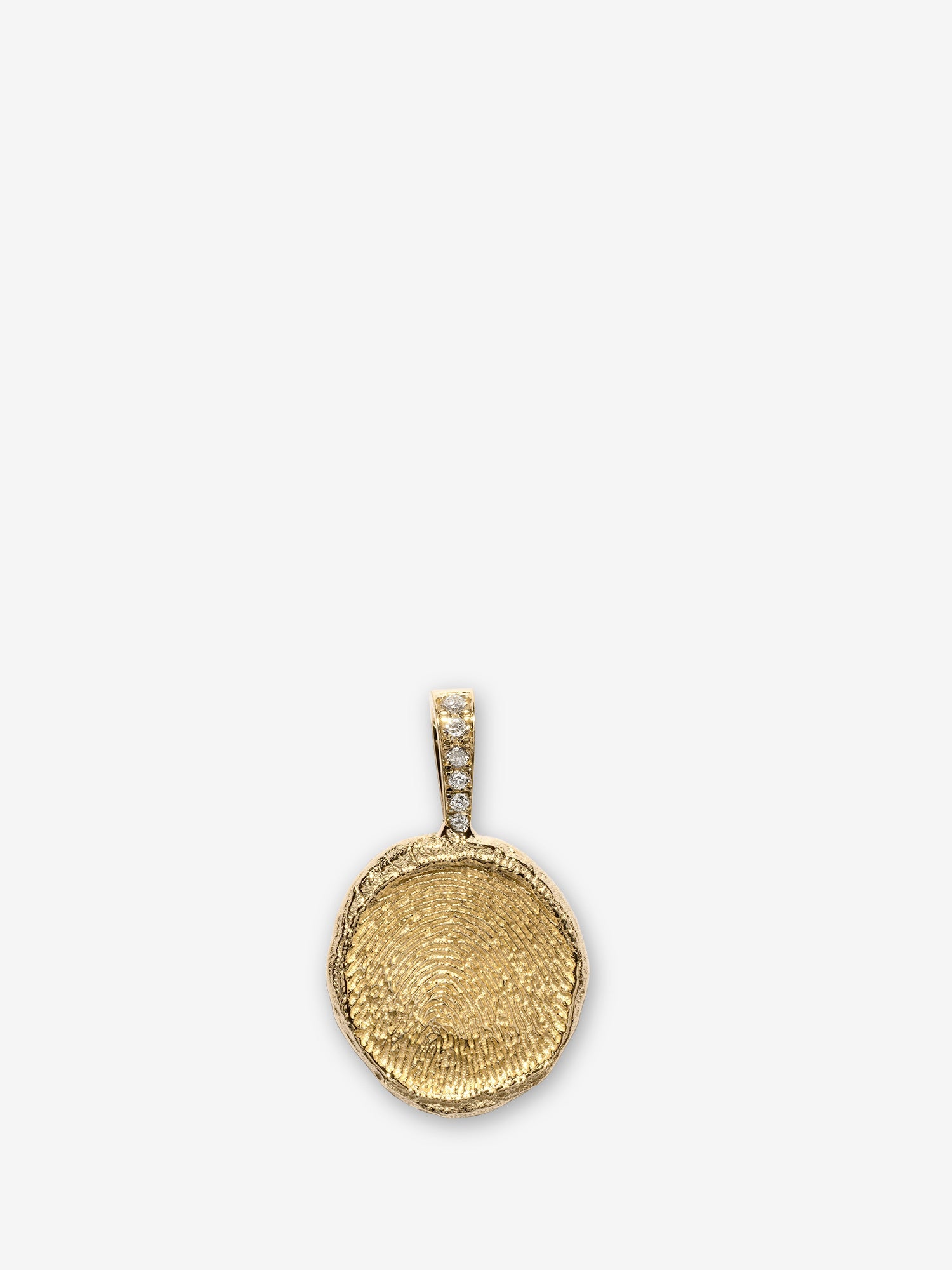 Custom Fingerprint Coin Yellow Gold – AZLEE Jewelry