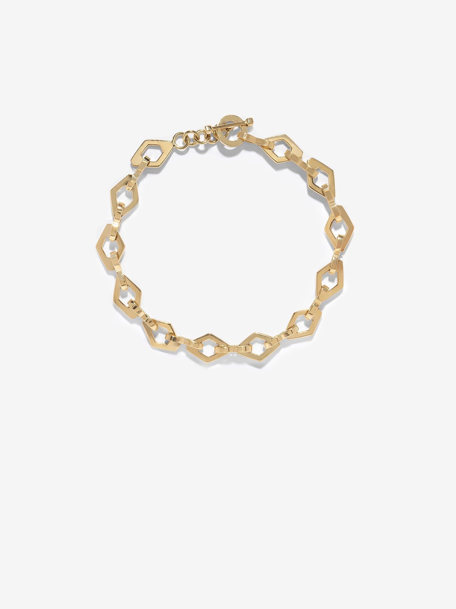 Heavy Lozenge-Link Chain Bracelet – AZLEE Jewelry