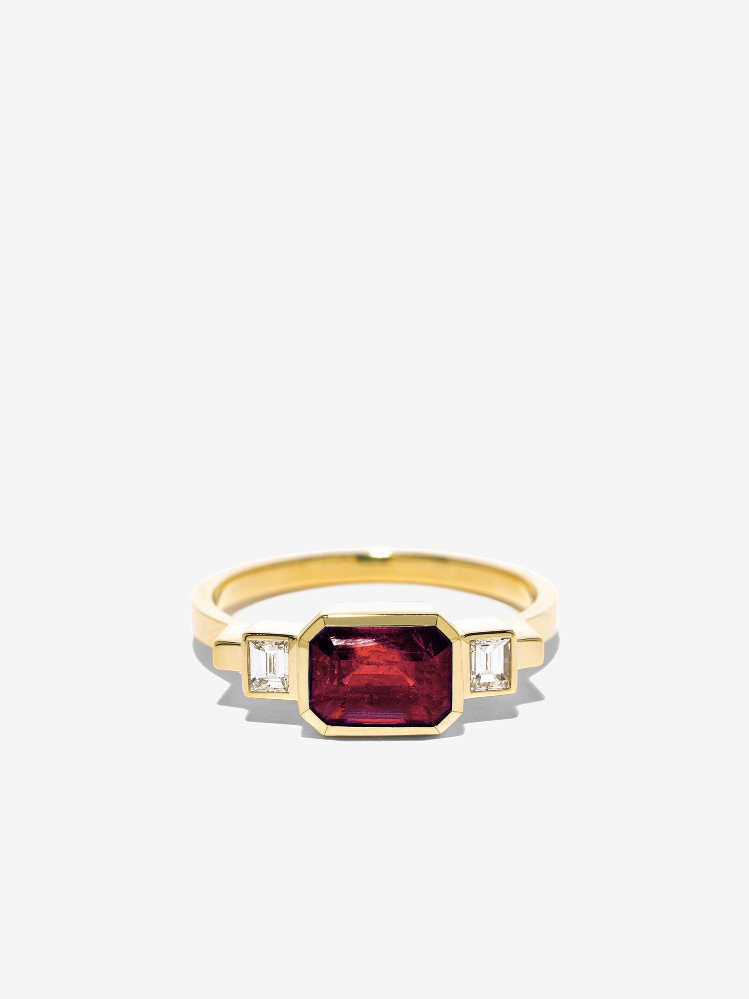Ruby and Baguette Diamond Ring – AZLEE Jewelry